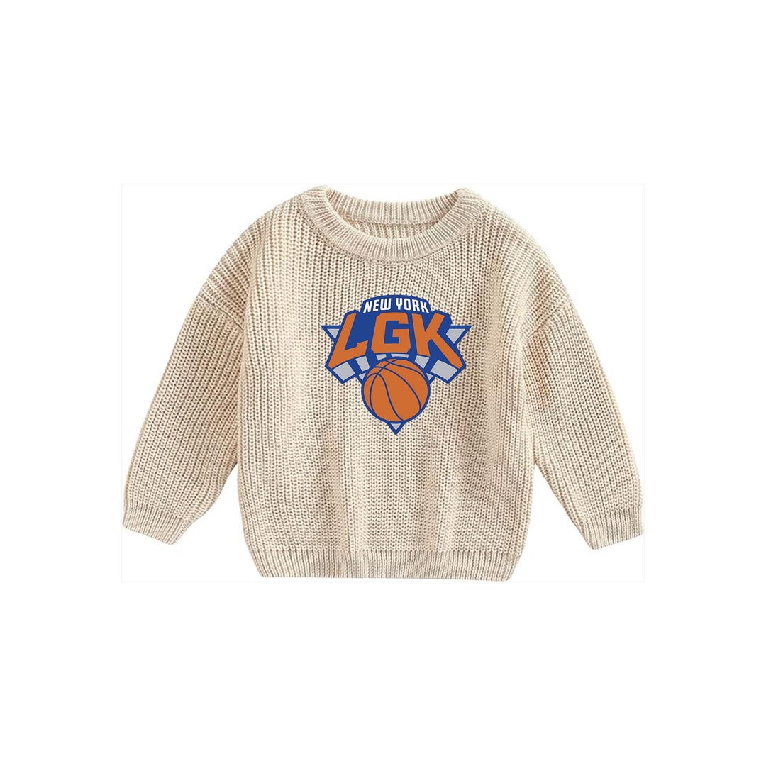 LGK NYK New York Knicks Toddler Knit Sweater Embroidered NYC - Etsy