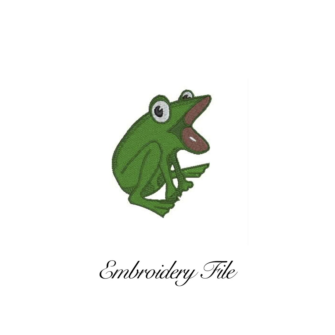 Coqui Frog .dst .emb Embroidery File Machine 3.2" Height Debi Tirar Mas ...
