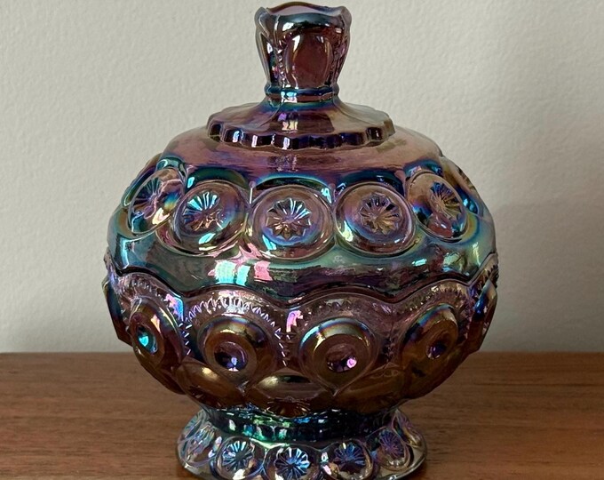 Weishar Moon & Star Amethyst Carnival Candy Dish - Small NIB - Etsy
