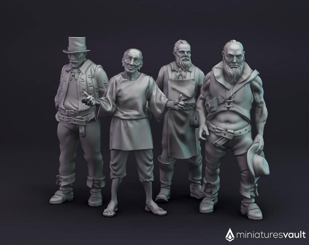 Male Villagers Vol. 2 / Peasants / Rural People - Miniatures for ...