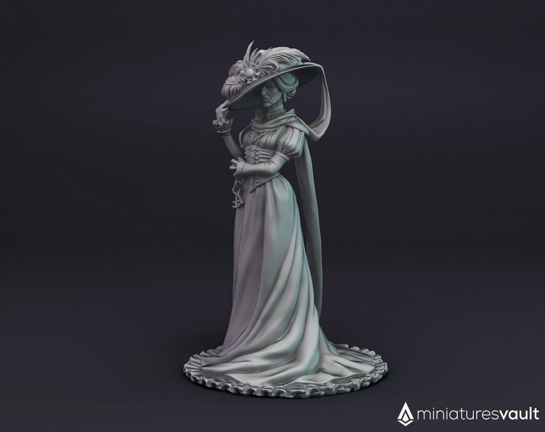 Old Aristocratic Woman / Female Noble - Miniature for Dungeons ...