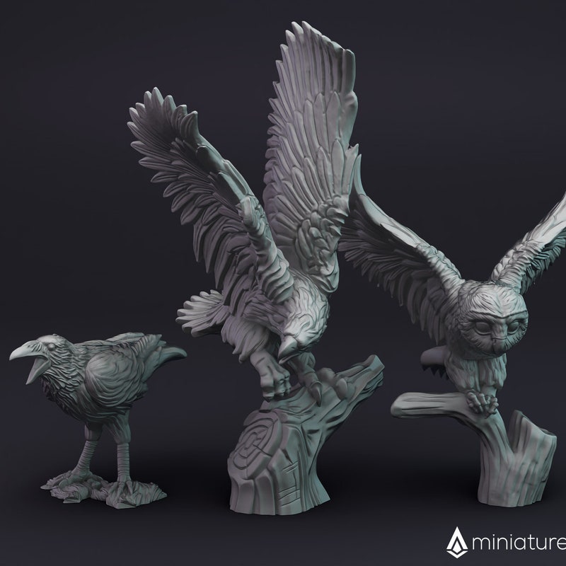 Miniature Crow - Etsy