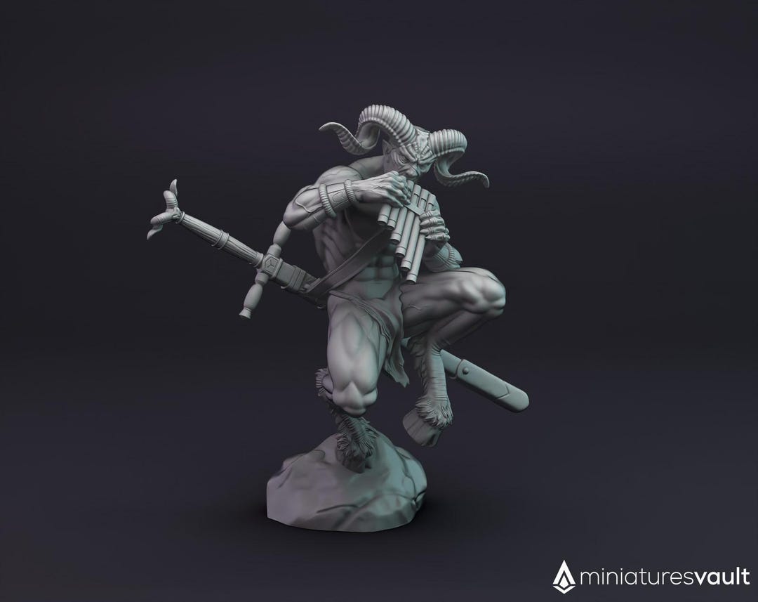 Satyr / Faun / Free Folk Fey - Miniature for Dungeons & Dragons 5E ...