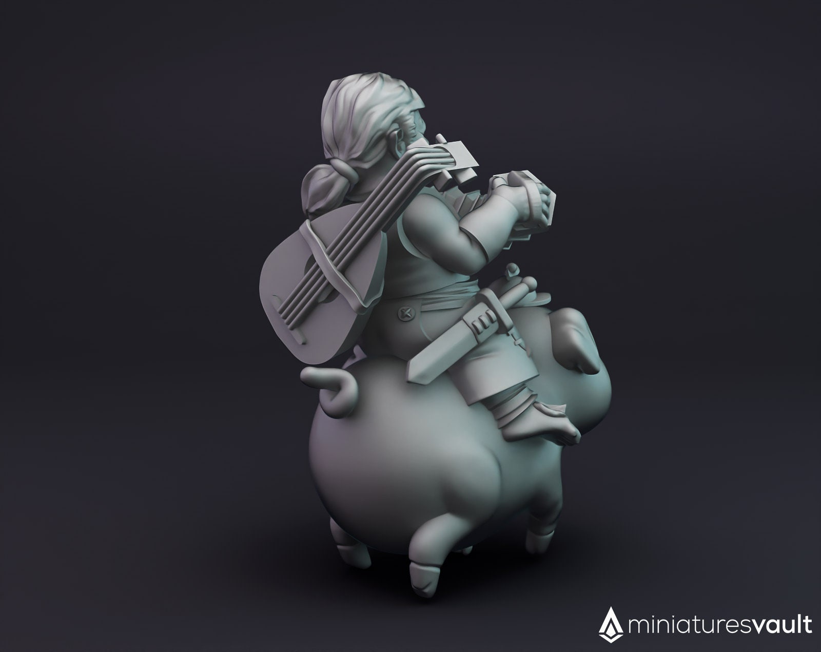 Halfling Pig Riders / Hog / Piglet / Bard Miniatures for Dungeons ...