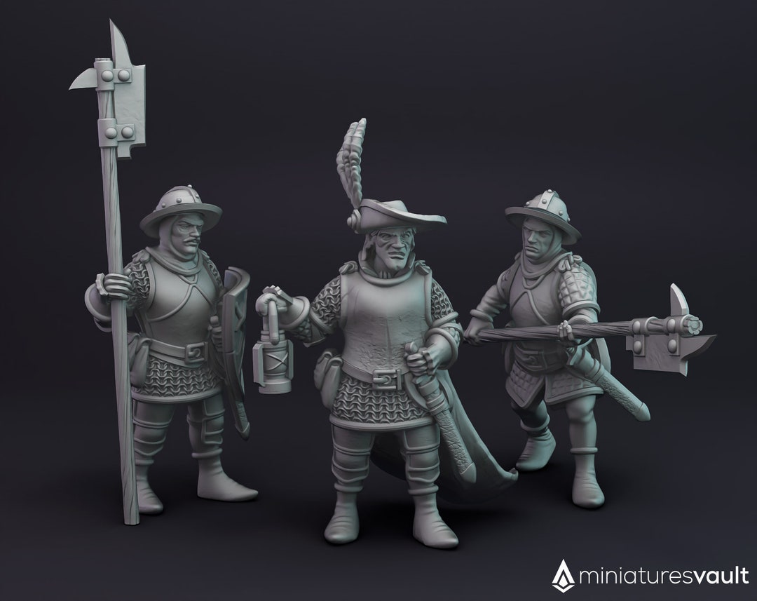 Watchman Patrol / Guards - Miniatures for Dungeons & Dragons 5E ...