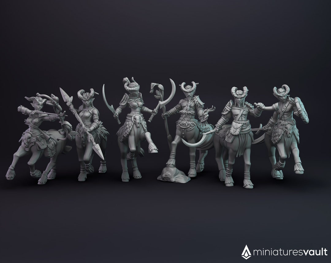Forest Centaur Warriors / Fey - Miniatures for Dungeons & Dragons 5E ...