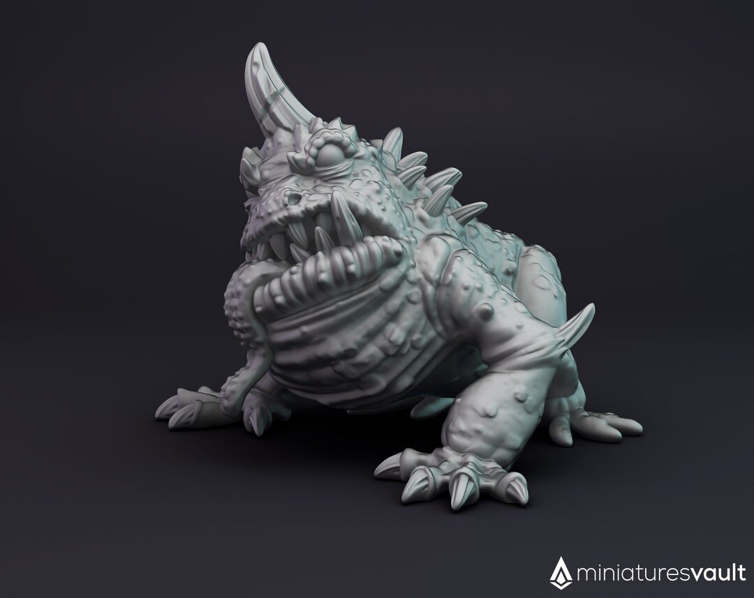 Giant Toad / Frog Miniature for Dungeons & Dragons 5E, Tabletop RPG ...
