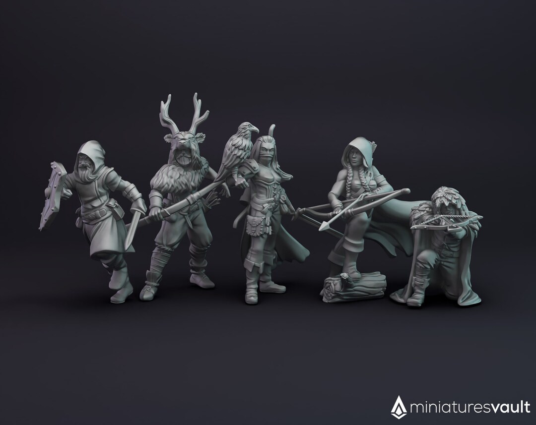 Forest Scouts / Rangers - Miniatures for Dungeons & Dragons 5E ...
