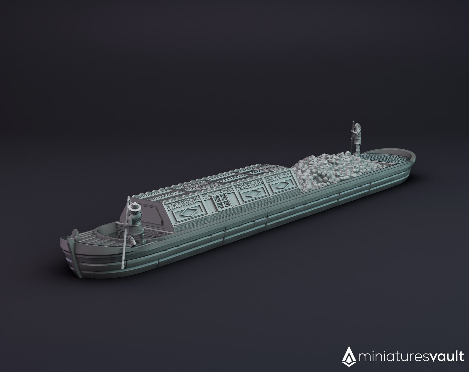 River Barge / Boat With Rafters - Playable Terrain for Dungeons ...