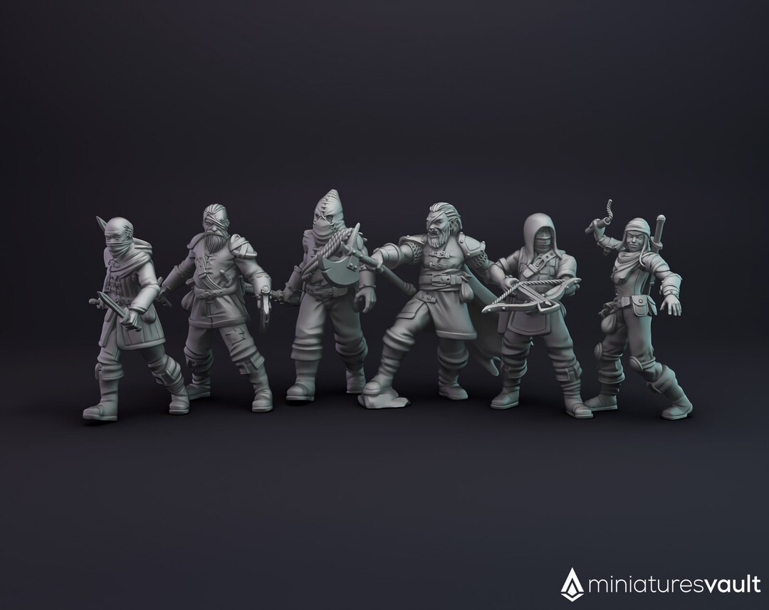Bandits / Robbers / Highwaymen - Miniatures for Dungeons & Dragons 5E ...