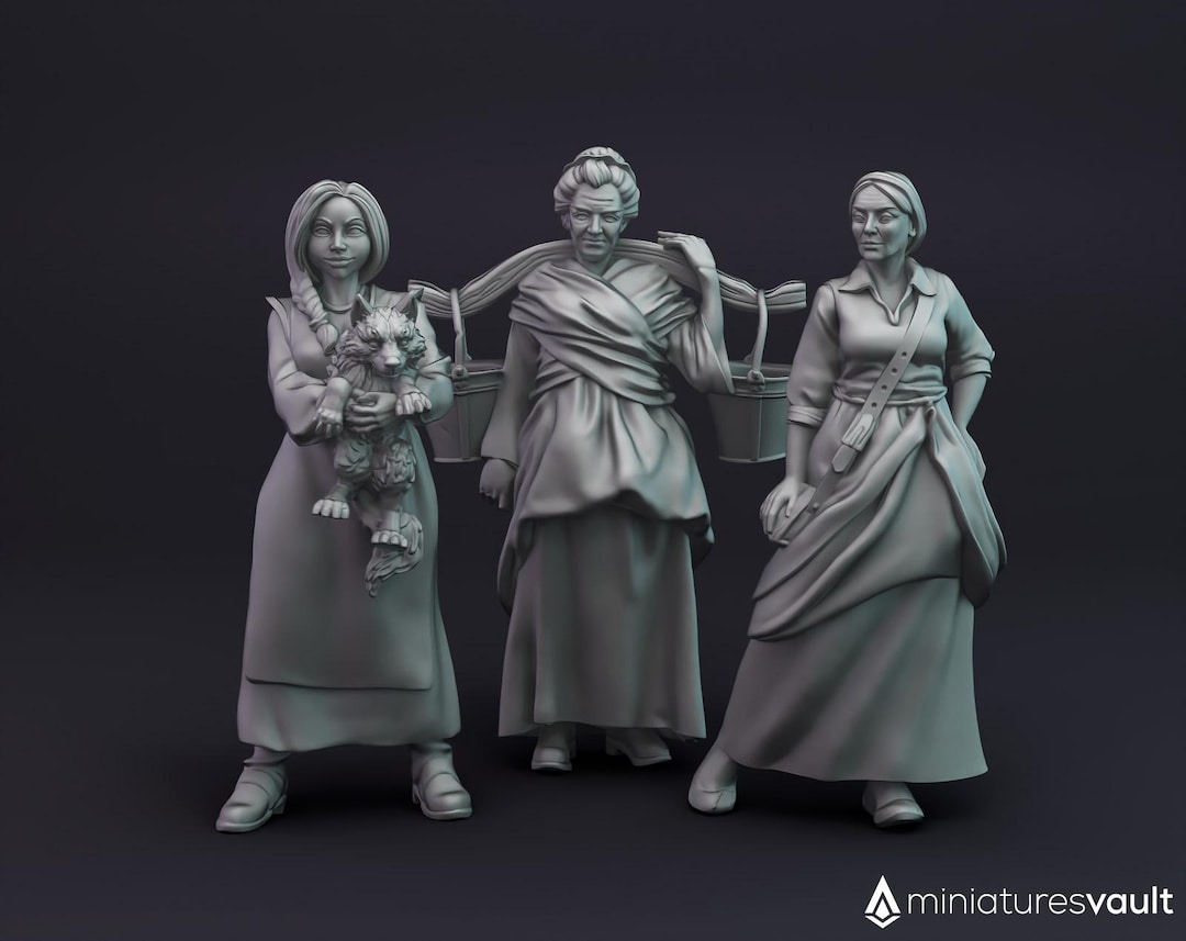 Female Villagers Vol. 3 / Peasants / Rural People - Miniatures for ...