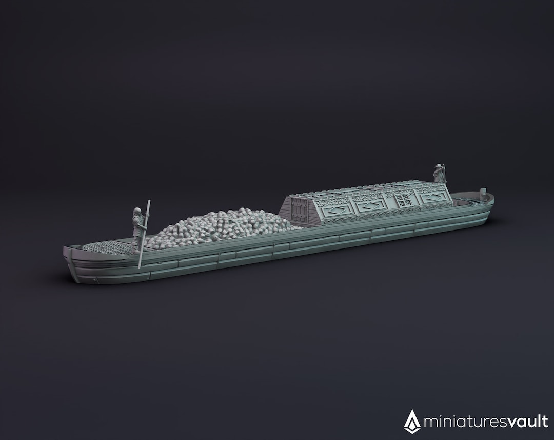 River Barge / Boat With Rafters - Playable Terrain for Dungeons ...