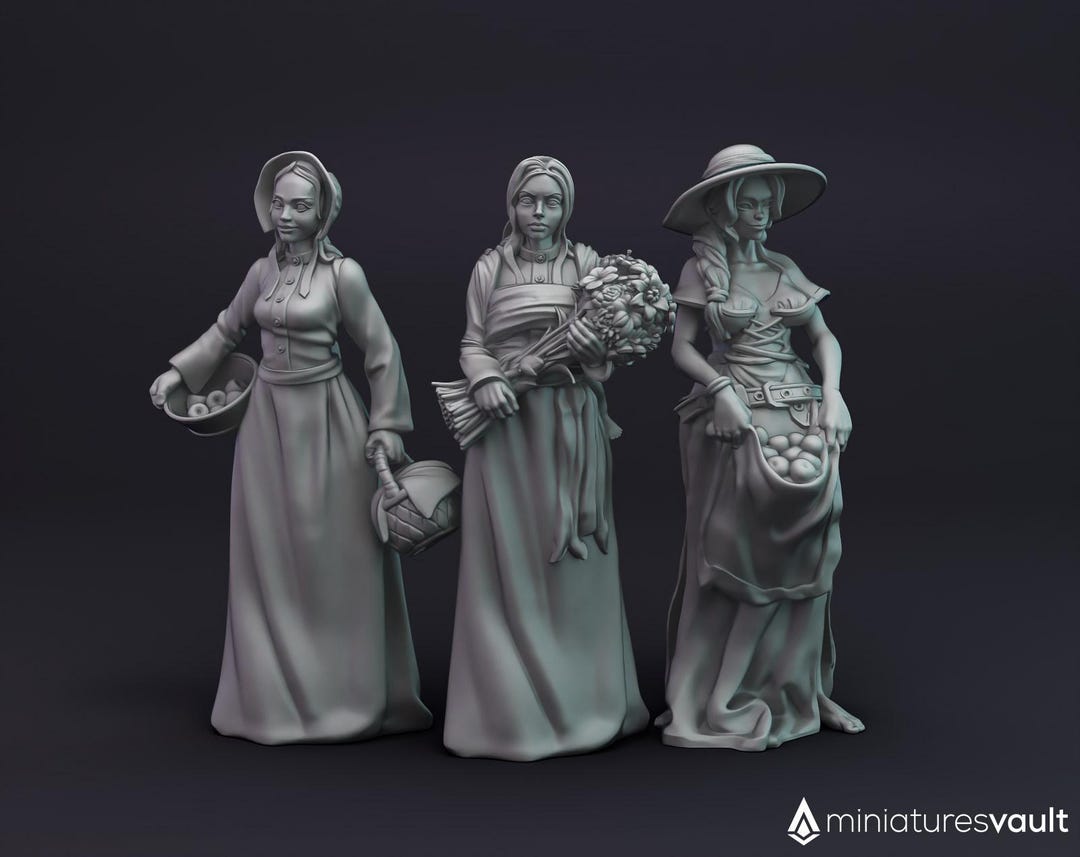 Female Villagers Vol. 2 / Peasants / Rural People - Miniatures for ...
