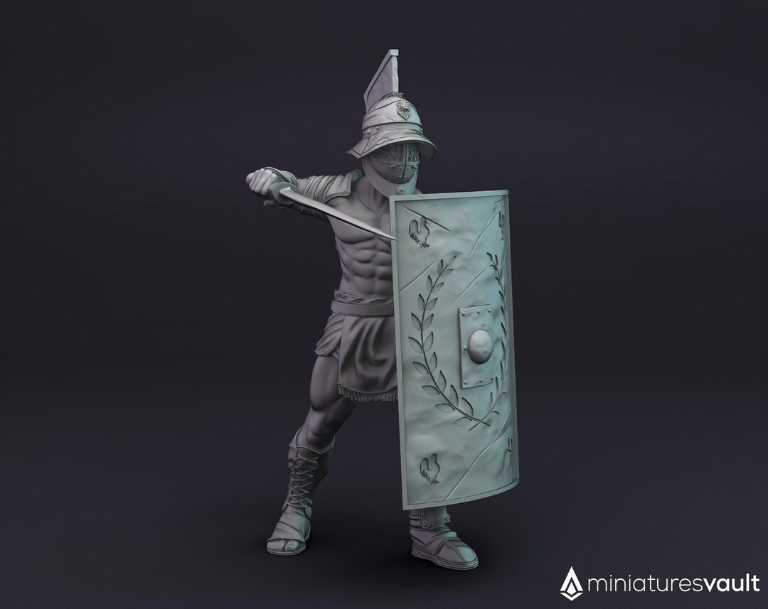 Masked Gladiator / Brave Fighter / Human Warrior - Miniature for ...