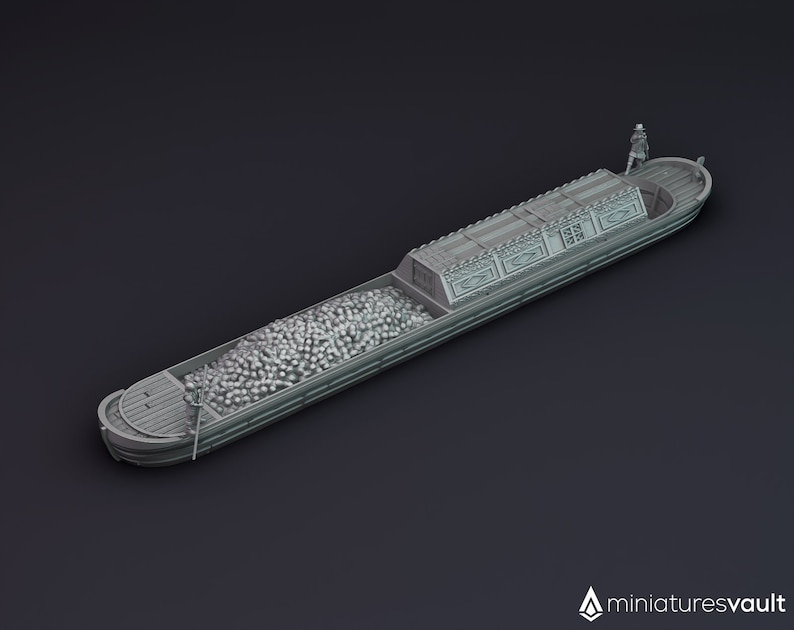 River Barge / Boat With Rafters - Playable Terrain for Dungeons ...