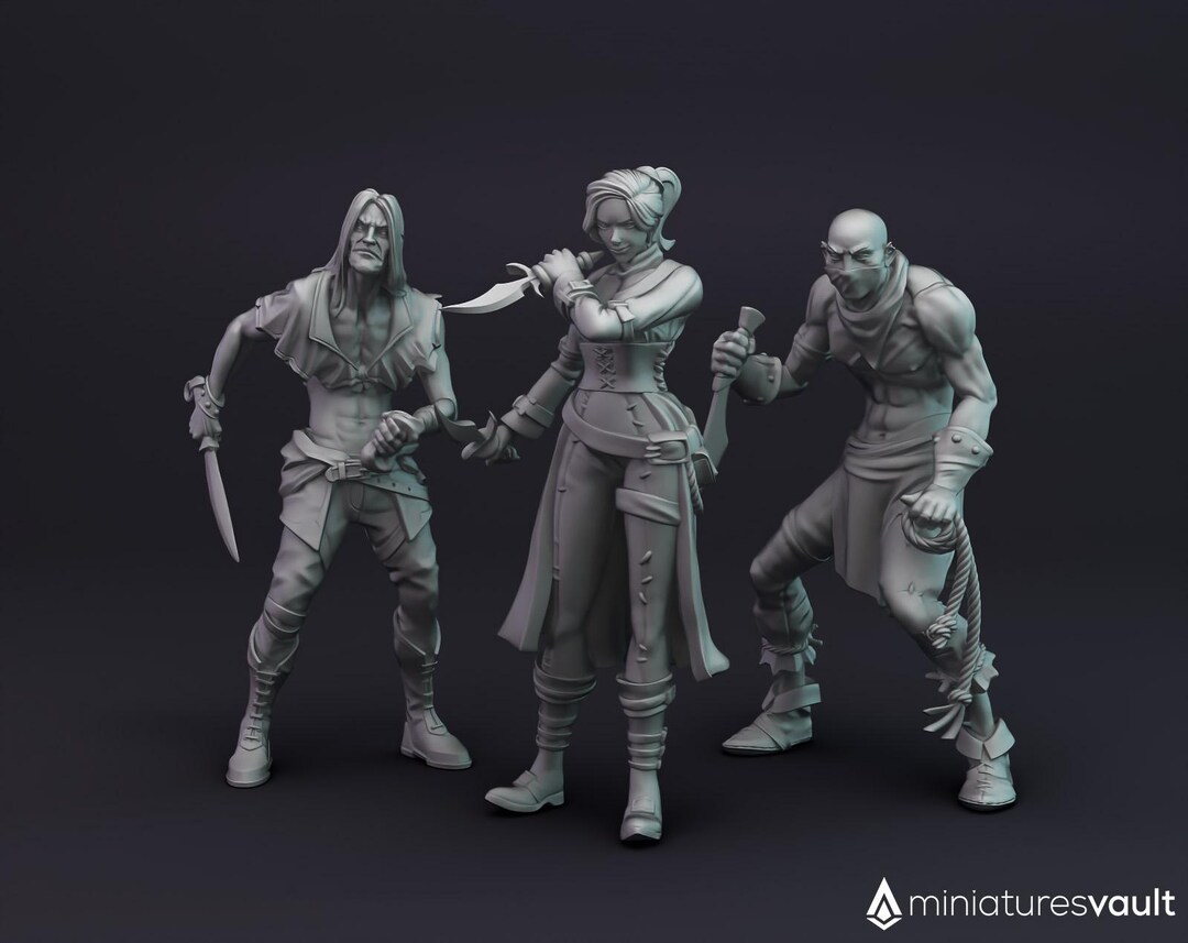 City Robbers / Rogues / Thugs - Miniatures for Dungeons & Dragons 5E ...