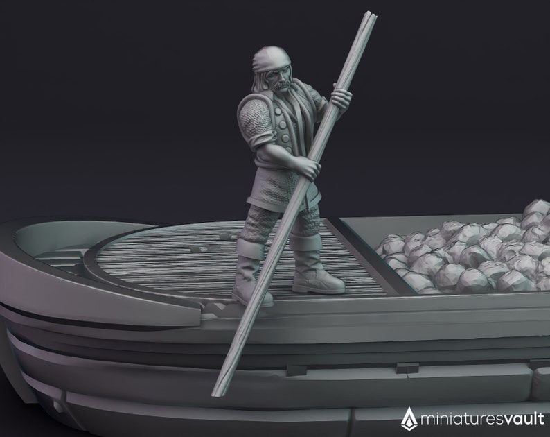 River Barge / Boat With Rafters - Playable Terrain for Dungeons ...