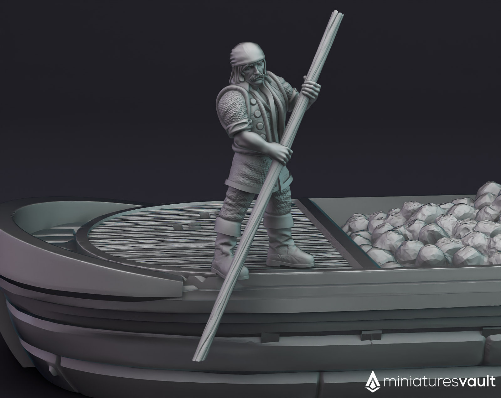 River Barge / Boat With Rafters - Playable Terrain for Dungeons ...