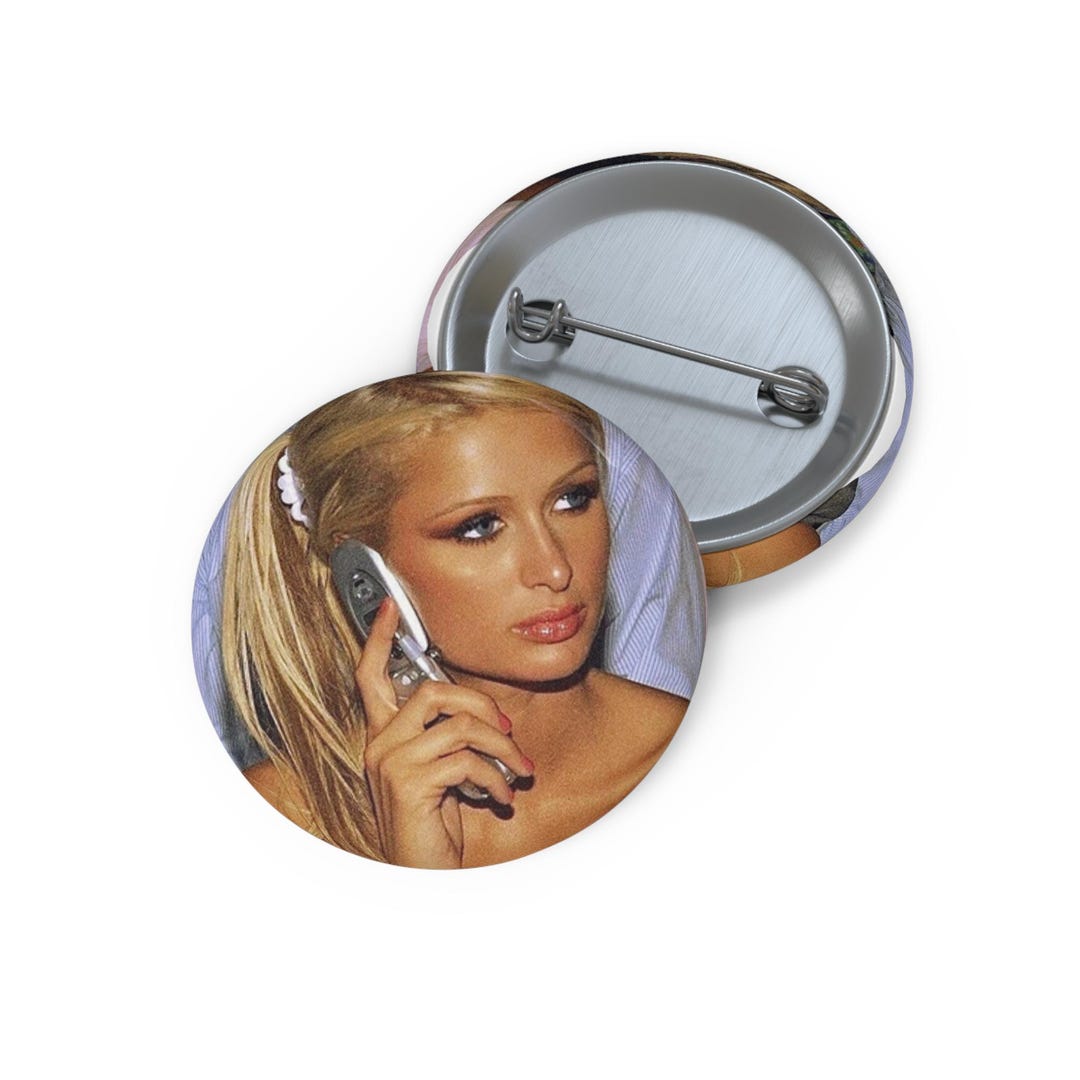 Paris Hilton Pin Button Pop Culture Gift, Celebrity Fan Merch, Fun ...