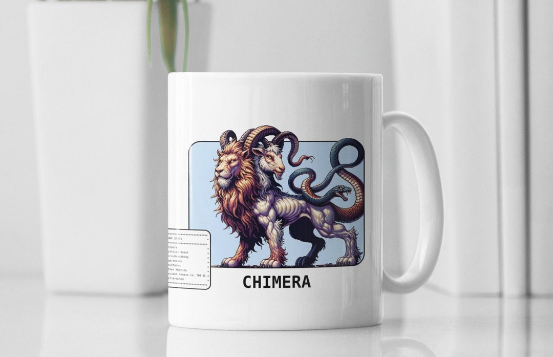 Nostalgic Classic Retro Video Game Mythological CHIMERA Coffee Mug - Etsy