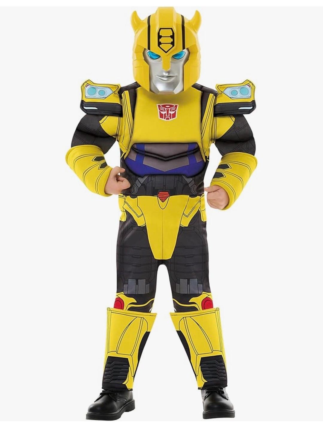 Spirit Halloween Transformers Toddler Bumblebee Muscle Suit Costume Officially Licensed ...