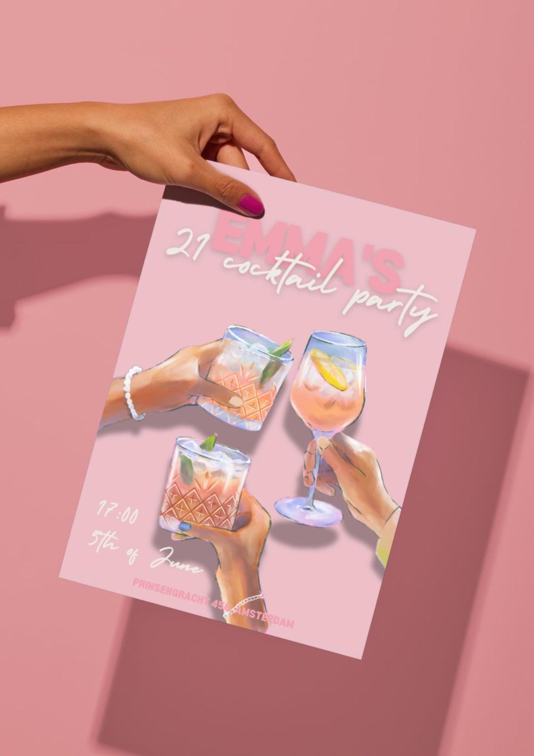 21 Diner Invitation Template Digitally Editable Cocktail Party - Etsy