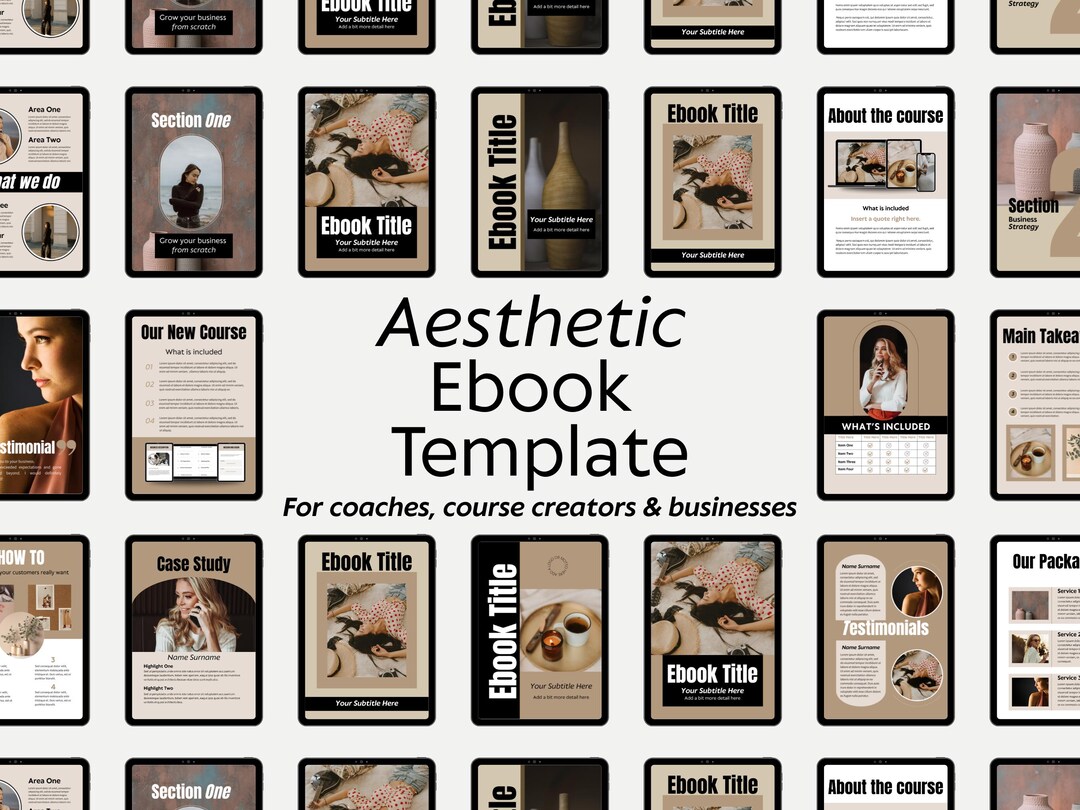 Canva Ebook Template: 75-page Workbook for Course Creators (digital ...