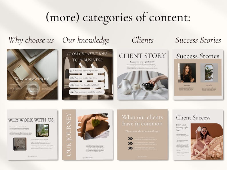 Instagram Bundle: 270 Posts and Carousels for Coaches and Content ...