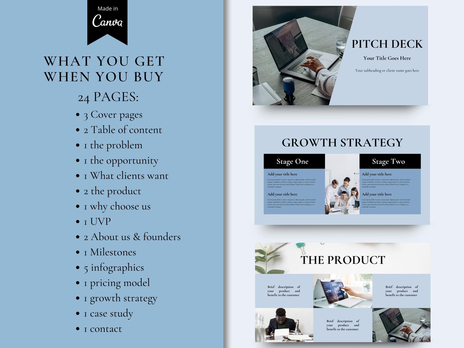Canva Presentation Template, Small Business Presentation, Start up ...