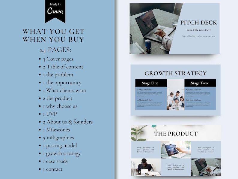 Canva Presentation Template, Small Business Presentation, Start up ...
