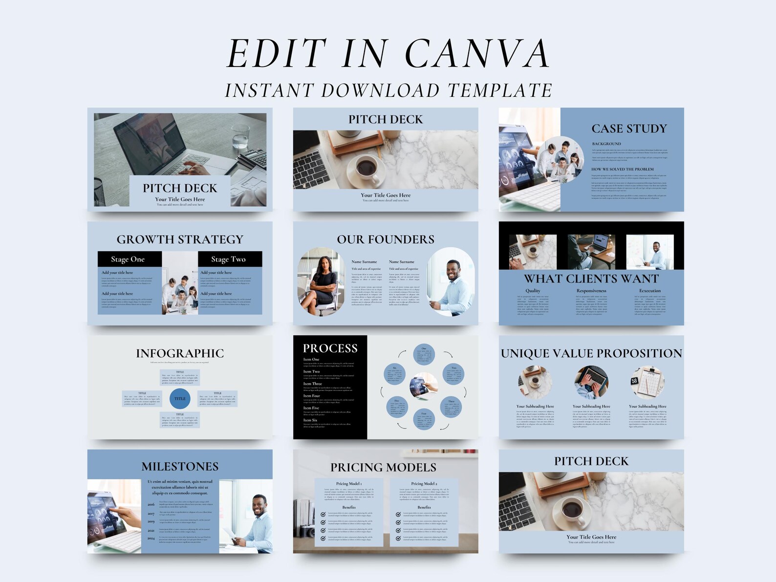 Canva Presentation Template, Small Business Presentation, Start up ...
