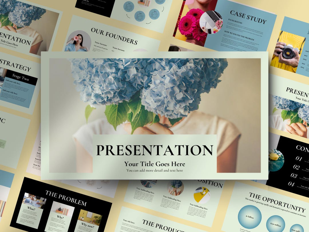 Pitch Deck Canva Template Presentation Editable Pitch Deck Small ...