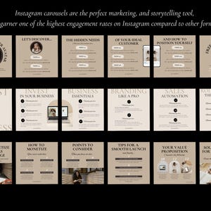 Modern Neutral Instagram Carousel Templates, Professional Social Media ...