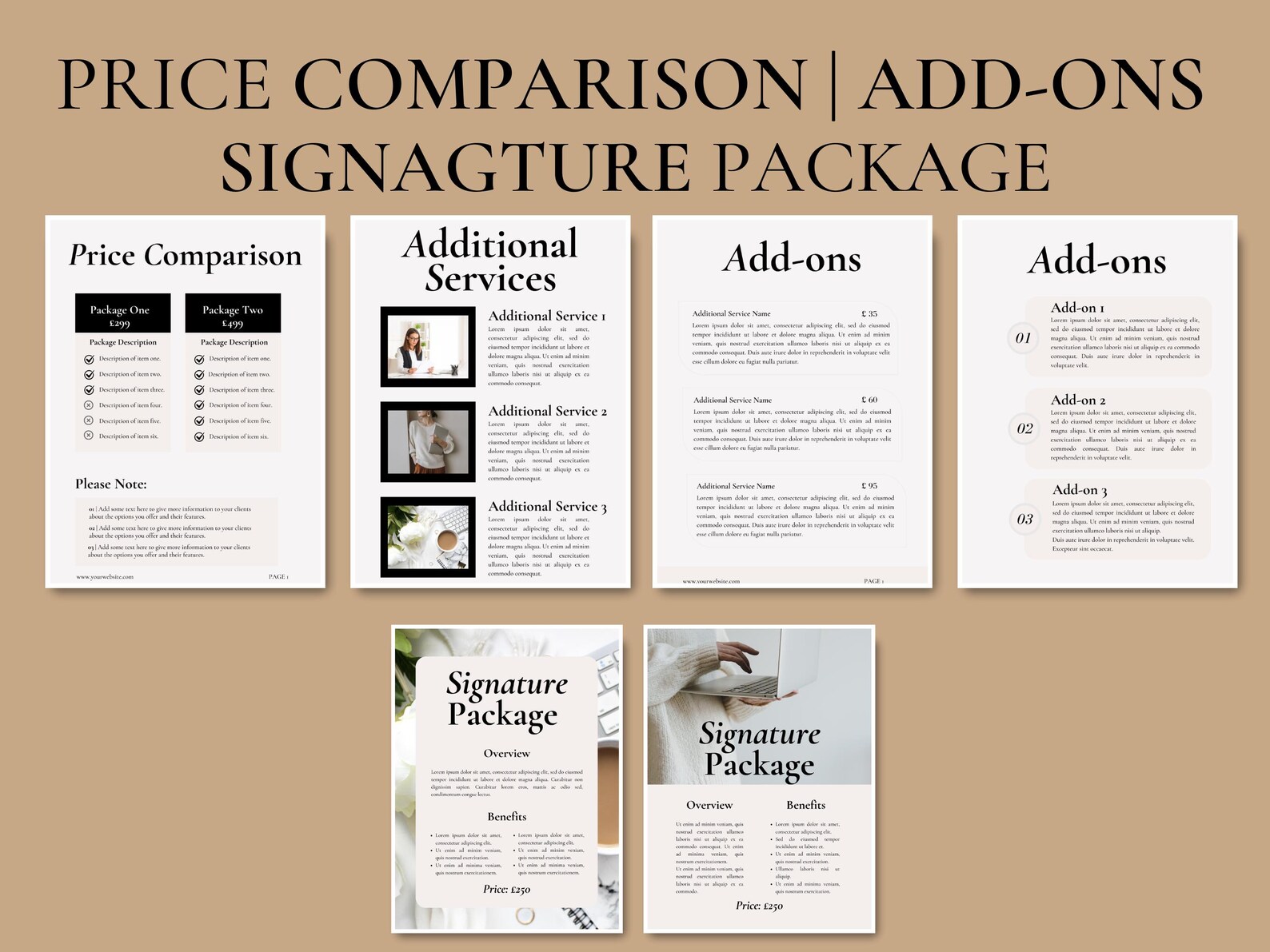 Services & Pricing Guide Template Business Proposal Pricing Template ...