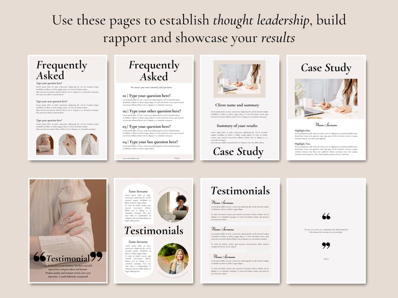 Services & Pricing Guide Template Client Brochure Case Studies Template Price Lists Canva ...