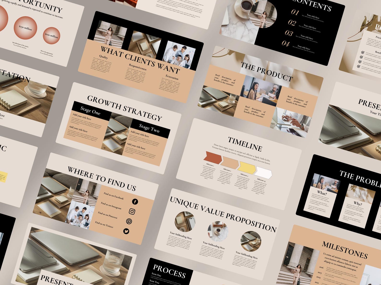 Pitch Deck Template, Canva Proposal, Business Presentation, Marketing ...