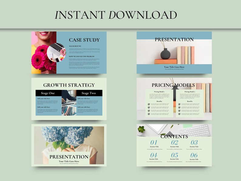 Pitch Deck Canva Template Presentation Editable Pitch Deck Small ...