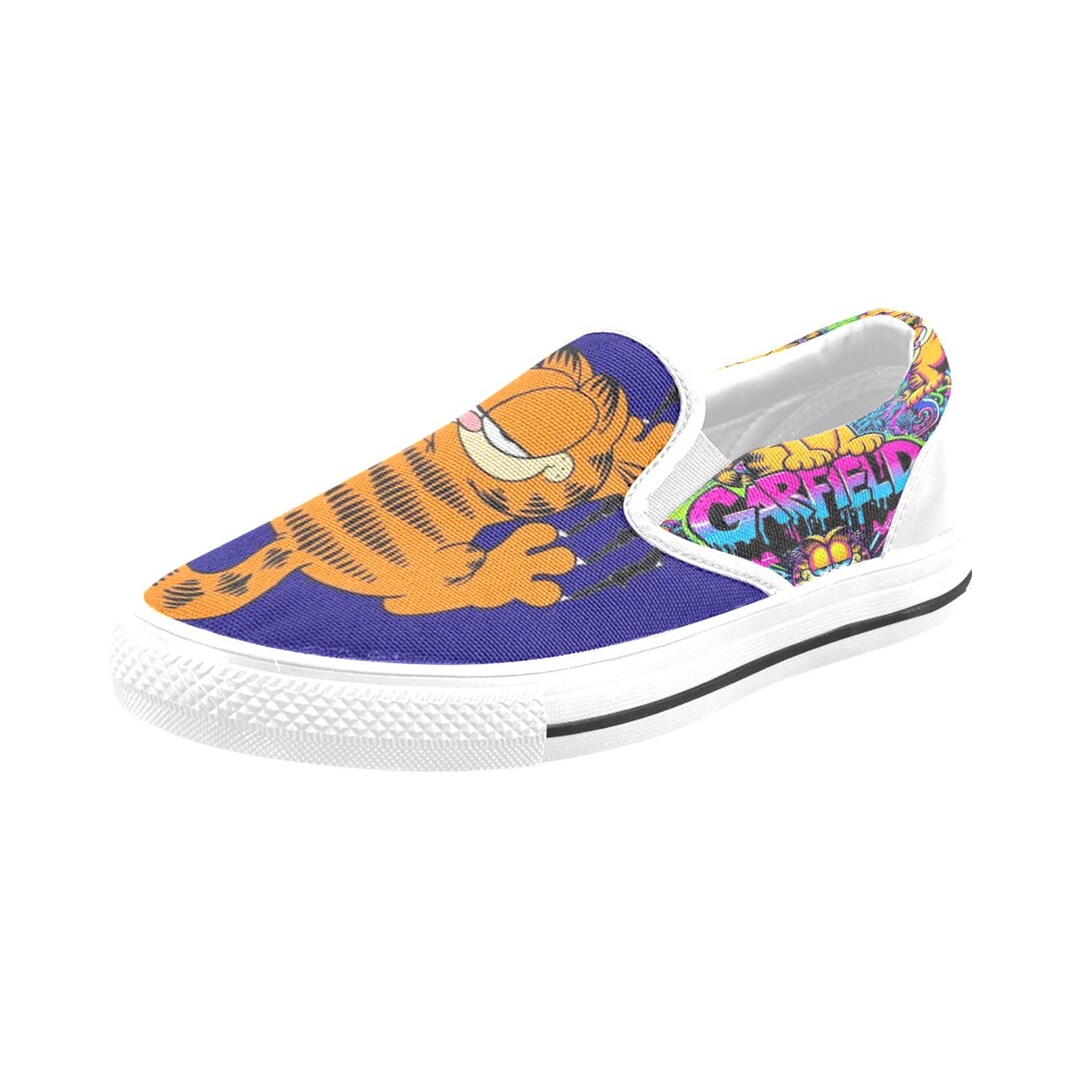 Character Scratching Garfield Slip-on Canvas Kid's Shoes - Etsy