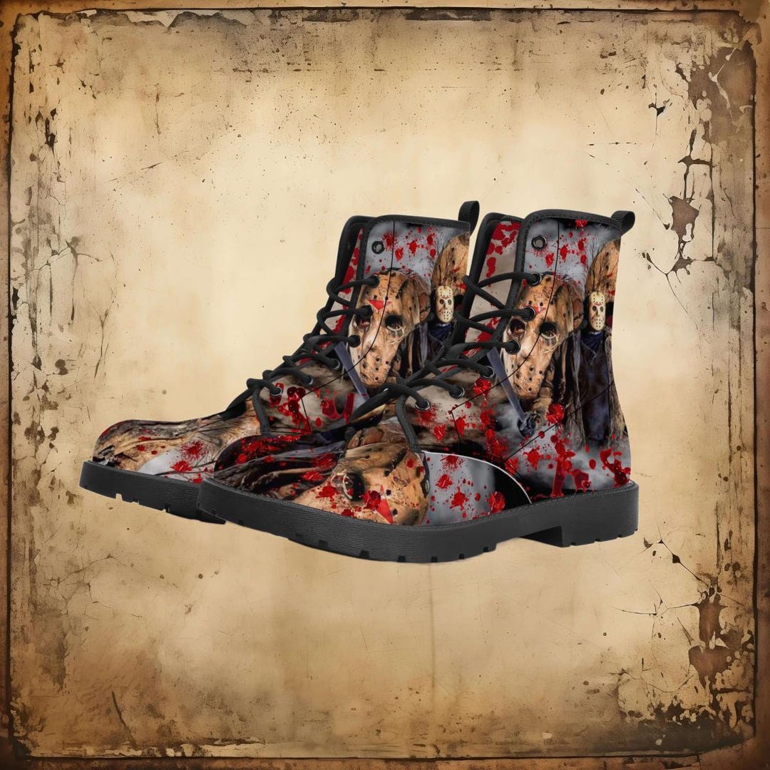 Character Bloody Jason Boots - Etsy