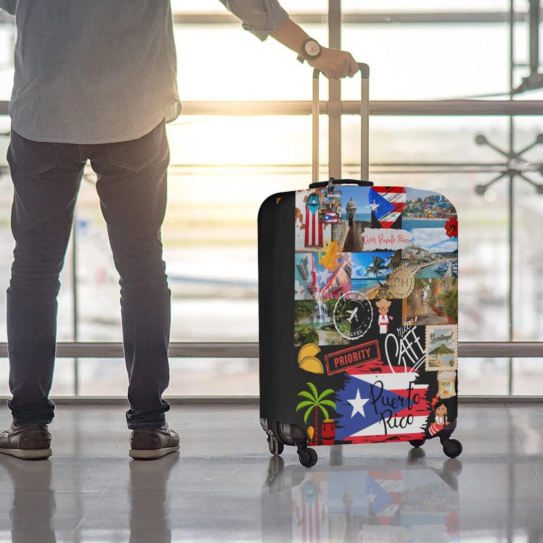 Puerto Rico Traveling Luggage Cover With Id Tag - Etsy