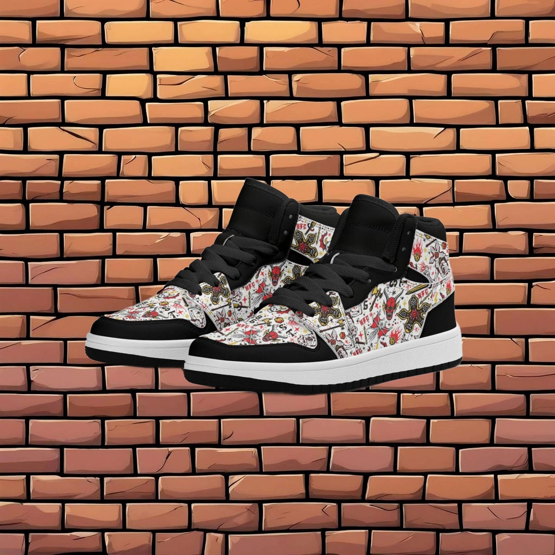 Stranger Character Sneakers - Etsy