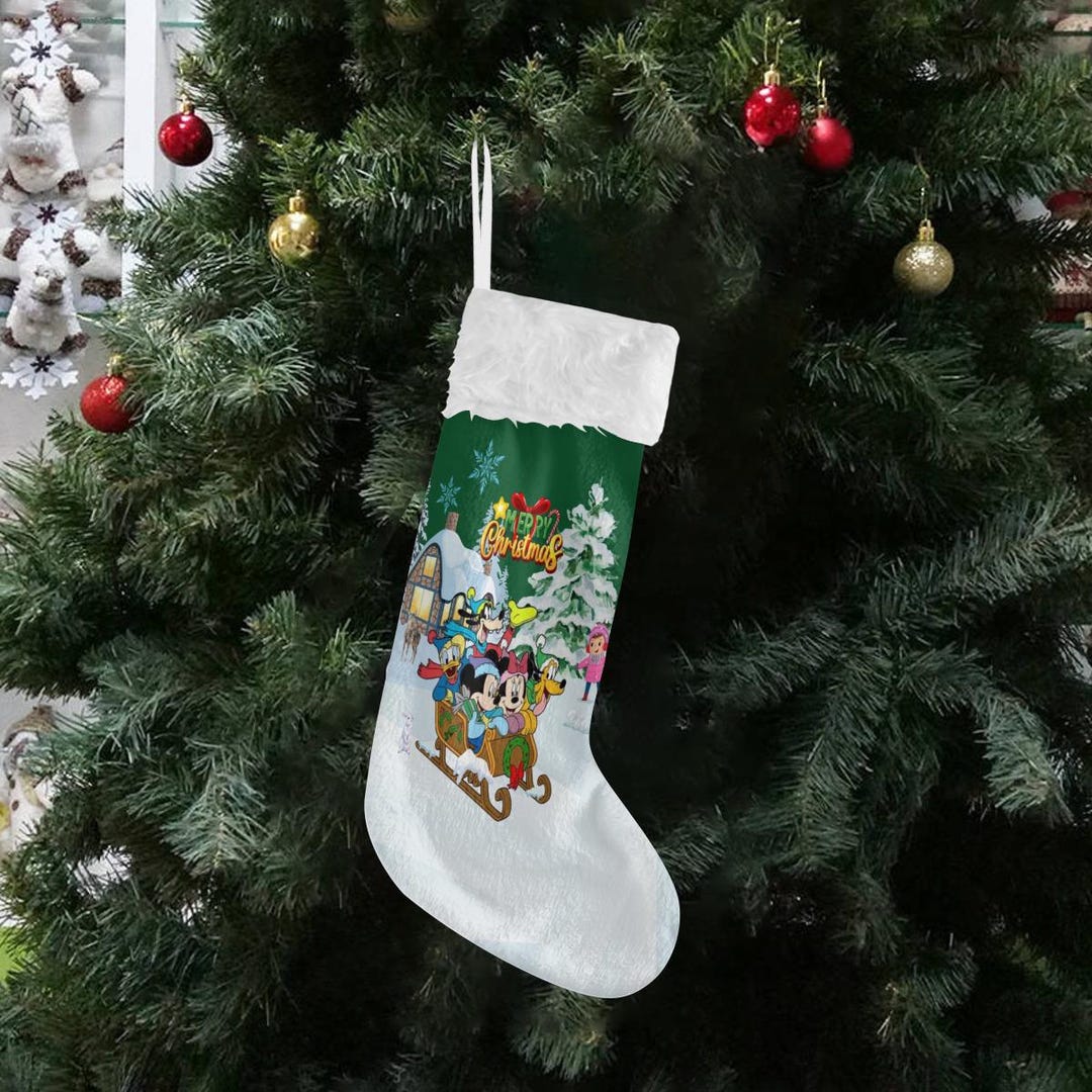 Christmas Mickey Stocking - Etsy