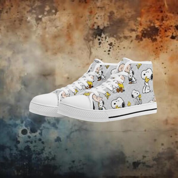 Snoopy Sneakers - Etsy