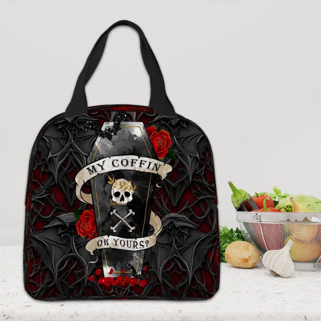 Gothic Coffin Lunch Bag Insulated - Etsy