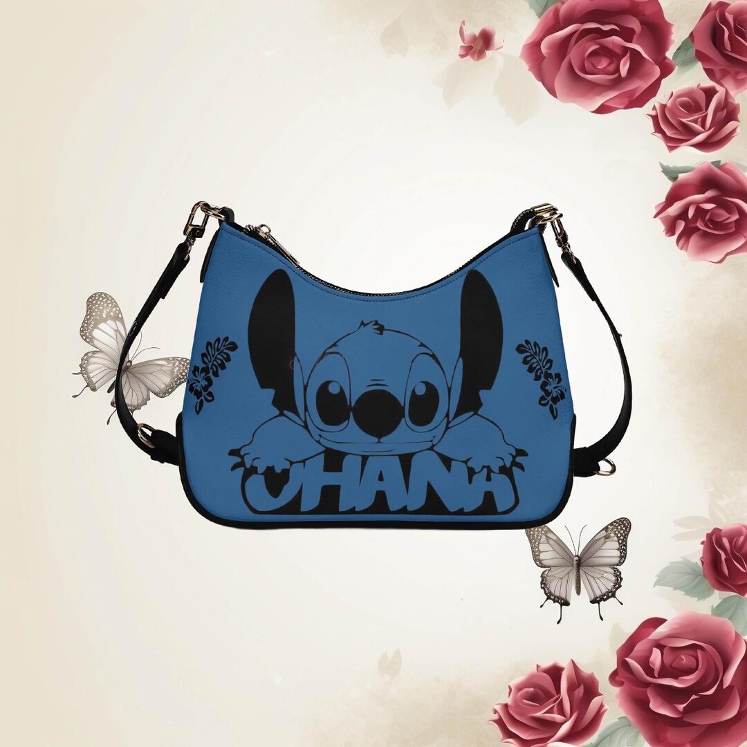 Character Stitch Shoulder Bag With Chain Decoration - Etsy