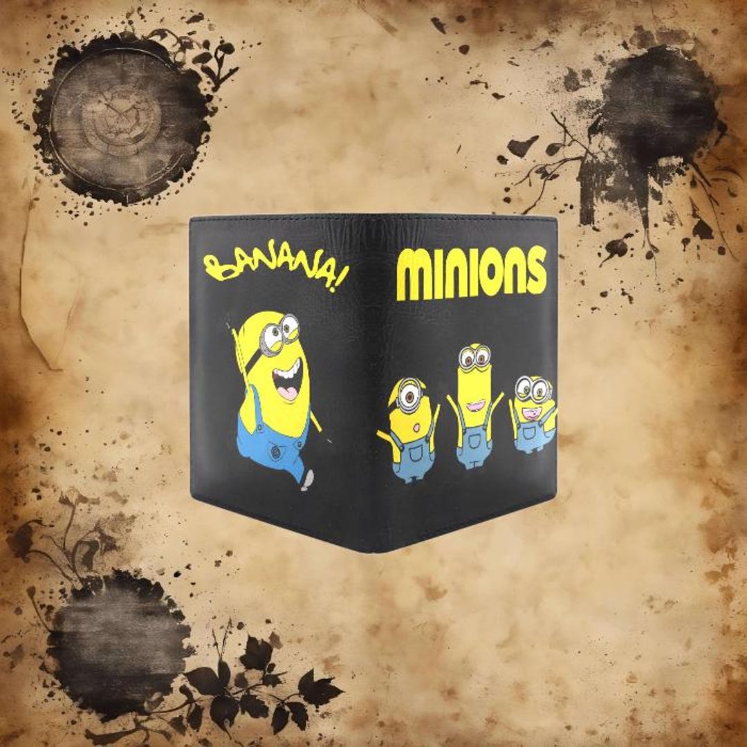 Character Minions Leather Wallet - Etsy