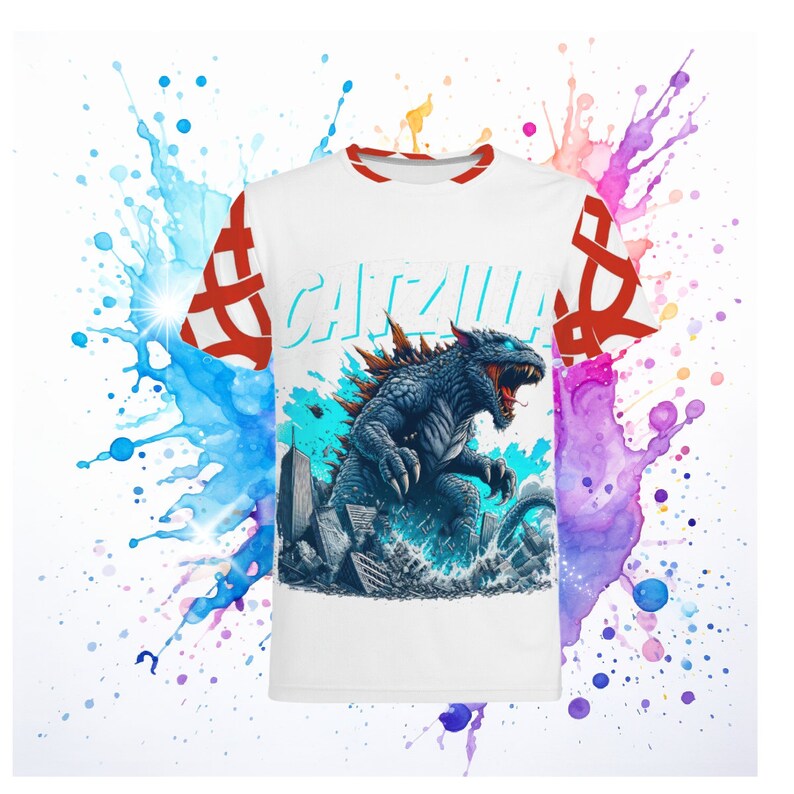 Catzilla T-shirt - Etsy