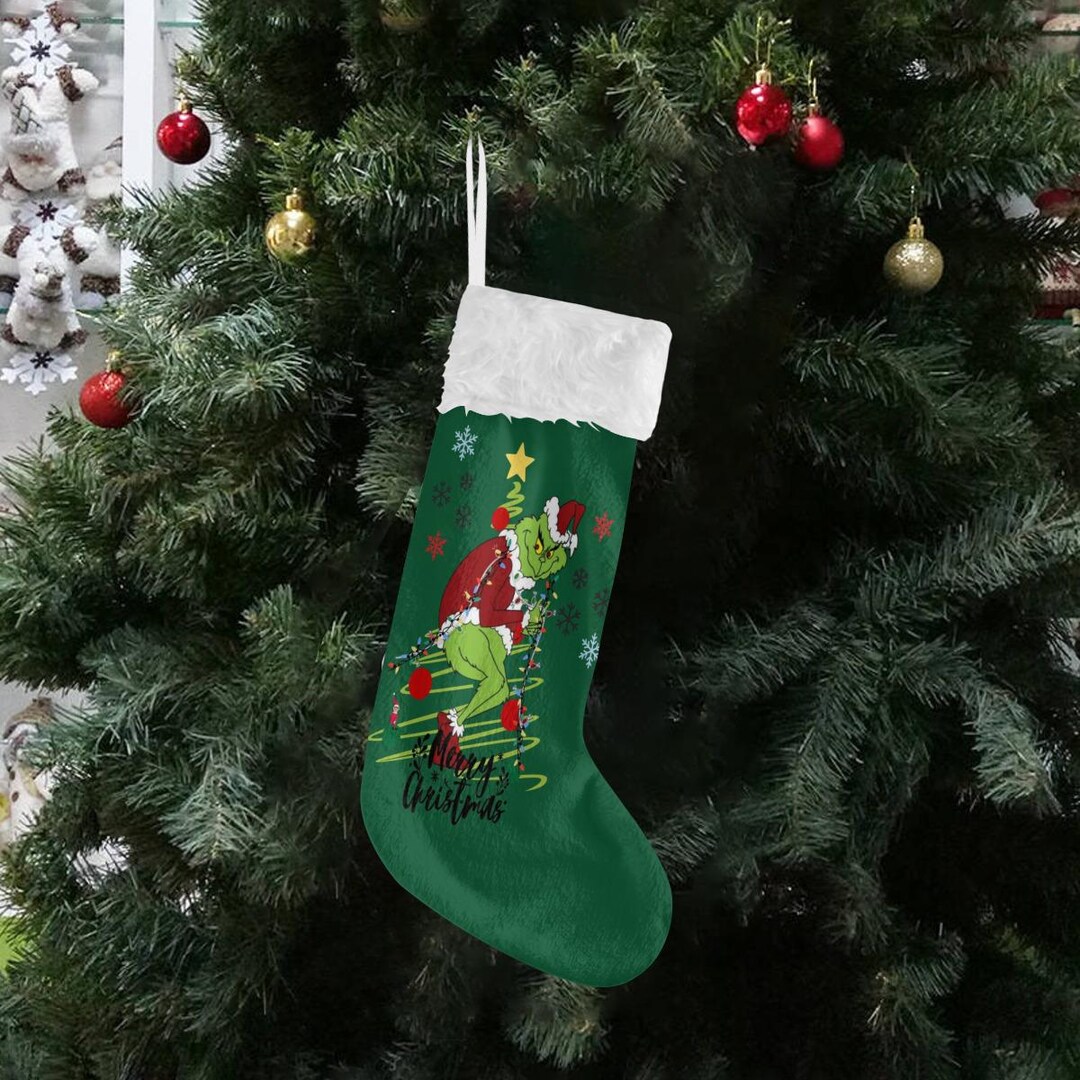 Christmas Grinch Stocking - Etsy