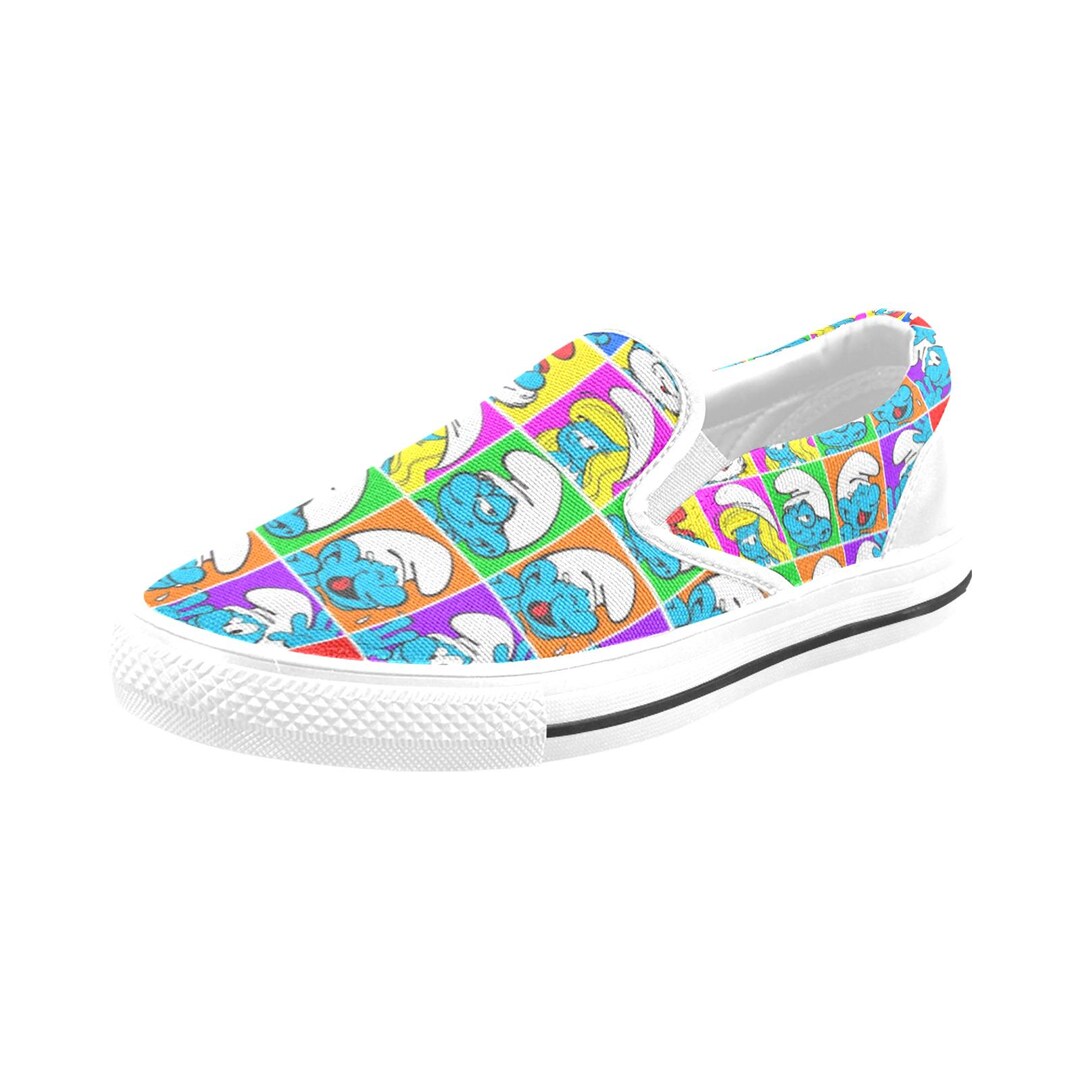 Character Group Smurfs Slip-on Canvas Kid's Shoes - Etsy