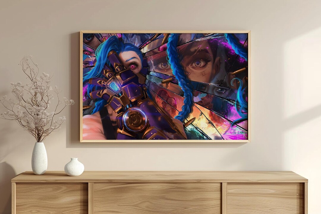 Arcane Jinx Wall Art, Jinx and Vi Poster, Arcane Season 2 Print, Gaming ...